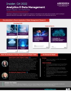 Q4 Insider 2022 - Analytics & DM - Aberdeen Strategy & Research